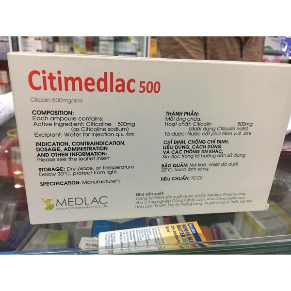 Citimedlac 500mg/Tuần hoàn não - thần kinh/ thuốc tân dược ...