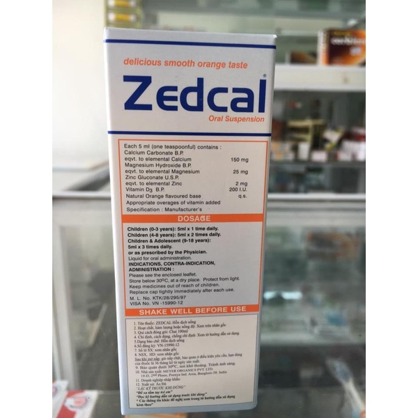 Zedcal 100ml/thuốc bổ trẻ em/sản phẩm thảo dược-vitamin ...