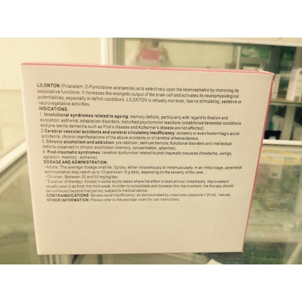 Lilonton 3g/15ml/tuần hoàn não-thần kinh/thuốc tân dược ...