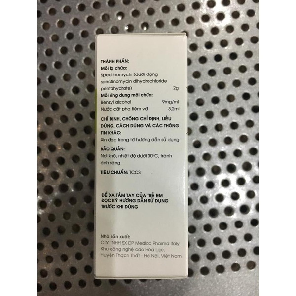 Spectimed tiêm/kháng sinh, chống nấm/thuốc tân dược/nhathuocyentrang.com