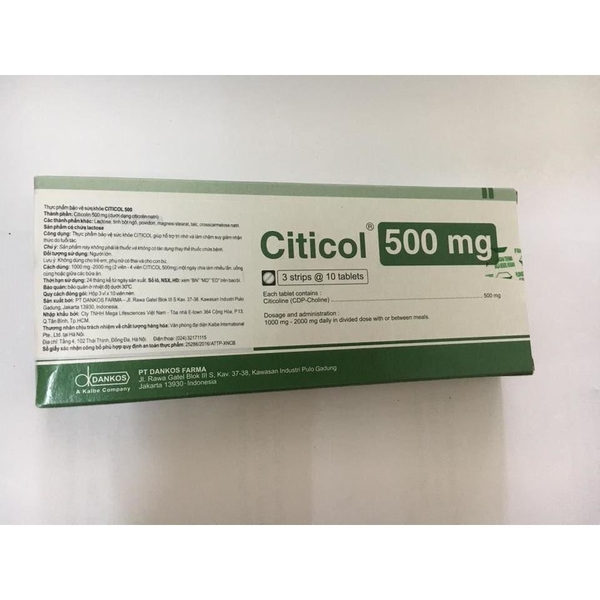 Citicol 500mg/Tuần hoàn não - thần kinh/ thuốc tân dược ...