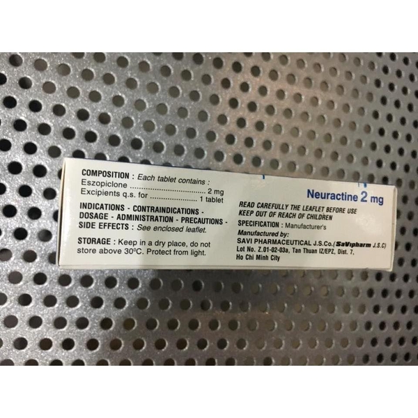 Neuractin 2mg/Tuần hoàn não - thần kinh/ thuốc tân dược ...