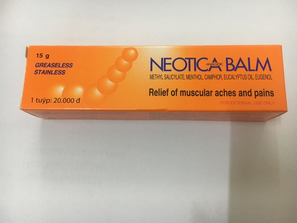 Neotica Balm 15g/Giảm đau-hạ sốt-chống viêm/thuốc tân dược ...