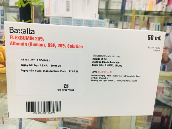 Flexbumin 20% - 50ml | nhathuocyentrang