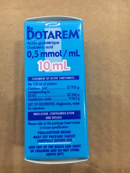 Dotarem 0.5 mmol/ml 10 ml/khác/thuốc tân dược/nhathuocyentrang.com