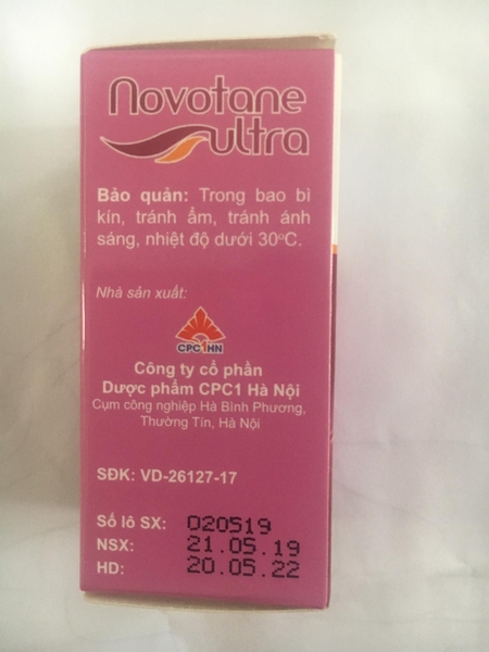 Novotane Ultra | nhathuocyentrang