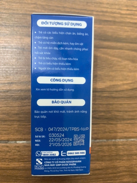 NovoZinc Plus 20ml | nhathuocyentrang