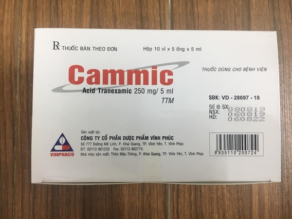 Cammic 250mg tiêm | nhathuocyentrang
