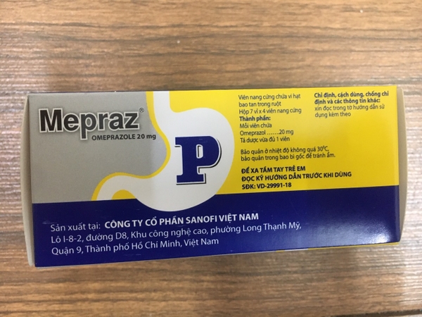 Mepraz 20mg/dạ dày/tiêu hóa/thuốc tân dược/nhathuocyentrang.com