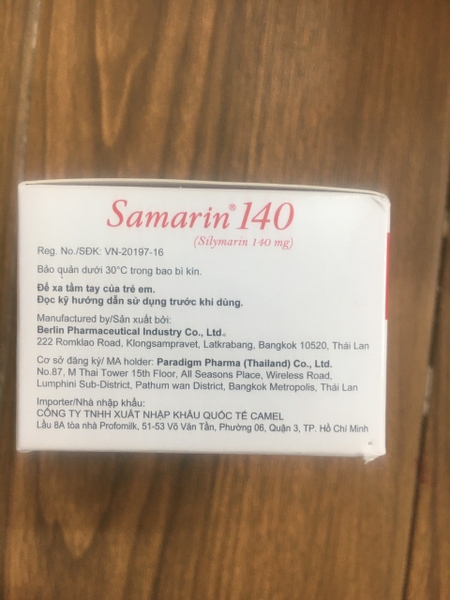 Samarin 140mg | nhathuocyentrang