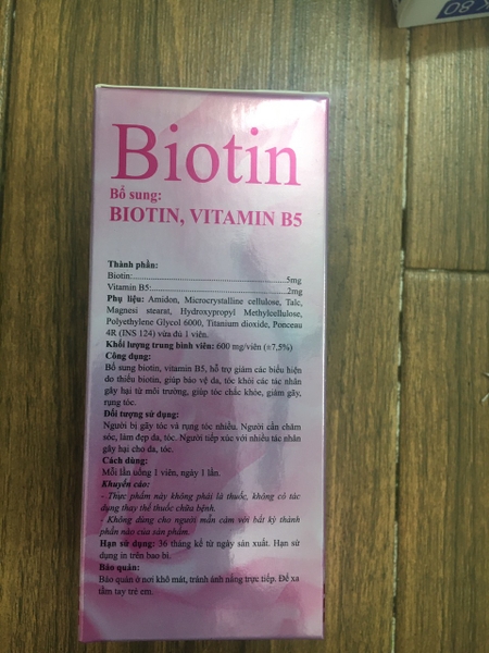 Biotin | nhathuocyentrang