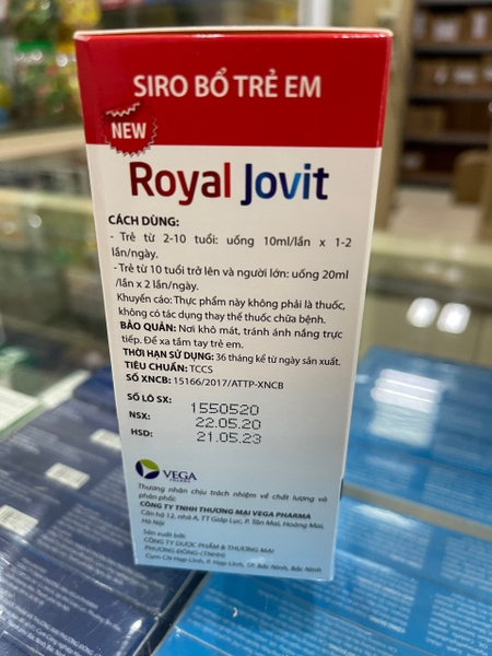 Royal Jovit 100ml | nhathuocyentrang