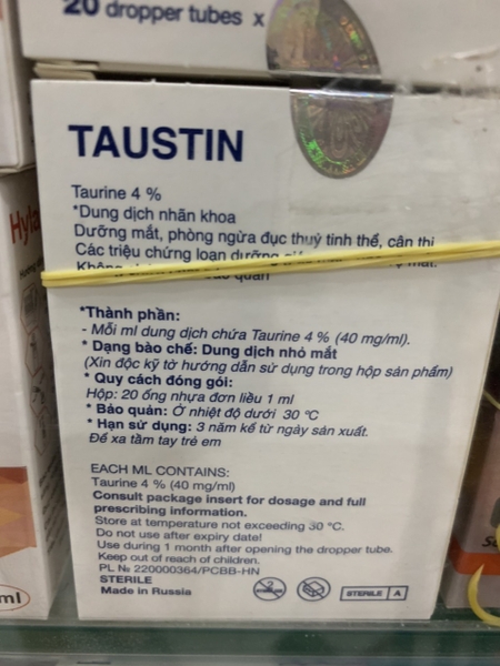 Taustin 4% 0.4ml | nhathuocyentrang