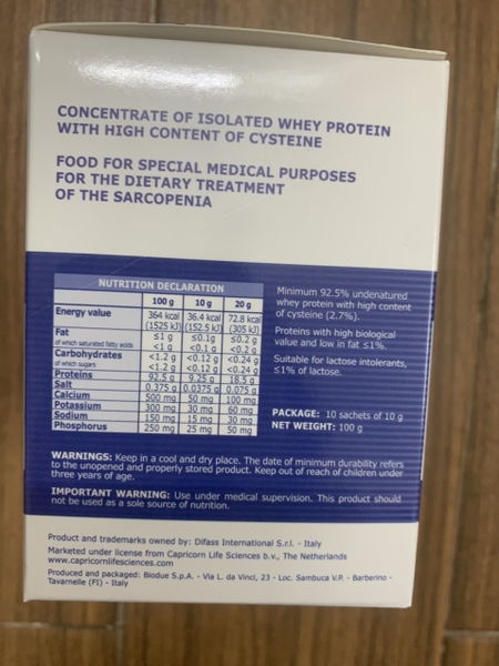 Thực phẩm dinh dưỡng y học PROTHER 10 gói | nhathuocyentrang