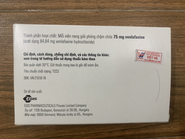 Velaxin 75mg | nhathuocyentrang