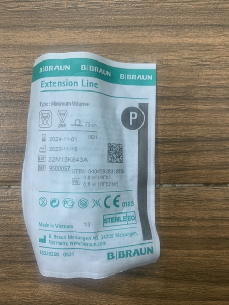 Dây nối truyền dịch Extension line B.Braun 75cm | nhathuocyentrang