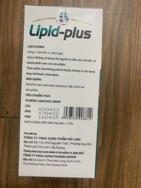 Lipid Plus | nhathuocyentrang