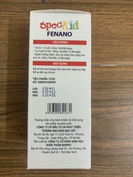 Speckid Fenano | nhathuocyentrang