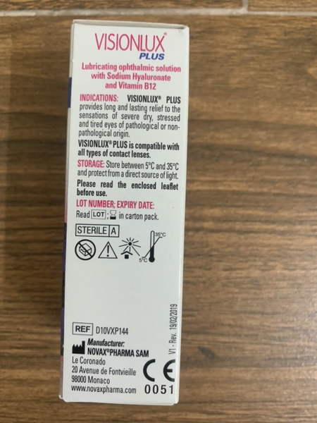 Visionlux Plus 10ml | nhathuocyentrang