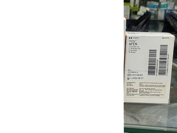 Bộ mở khí quản 2 nòng có bóng - có cửa sổ Shiley FEN size 6 ...