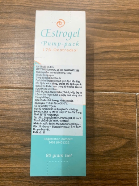 OESTROGEL PUMP – PACK | nhathuocyentrang