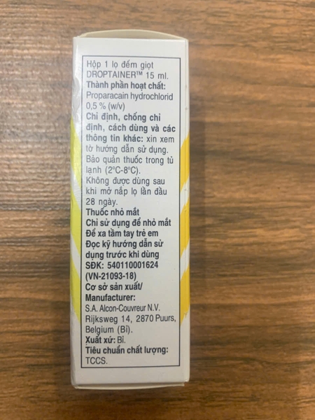 Alcaine 0.5% | nhathuocyentrang