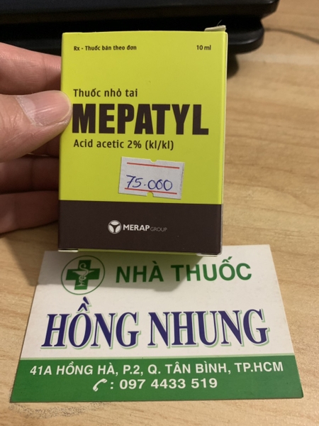 Mua thuốc nhỏ tai MEPATYL 10ml ở đâu tốt nhất Hà Nội, TPHCM Nhà Thuốc ...