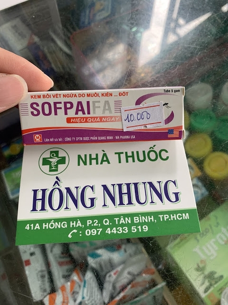 Mua tuýp bôi SOFPAIFA 5g tốt nhất ở đâu Nhà Thuốc Hồng Nhung - HỒNG ...