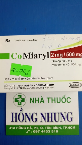Mua Thuốc tiểu đường CoMiaryl 2mg/500mg tốt nhất ở TPHCM (Sài Gòn) Nhà ...
