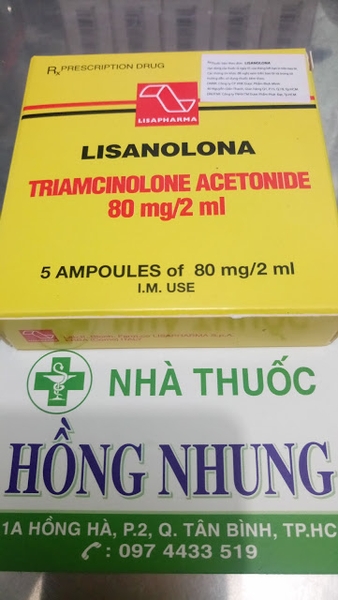 Mua ống thuốc tiêm chứa triamcinolone LISANOLONA 80mg/ 2ml tốt nhất ở ...