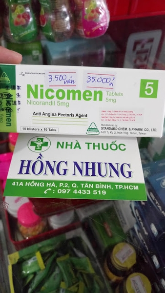 Mua thuốc điều trị đau thắt ngực NICOMEN 5mg tốt nhất ở TPHCM (Sài Gòn ...