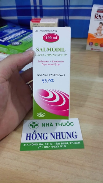 Mua siro ho giãn phế quản, tiêu đờm SALMODIL expectorant syrup 100ml ...