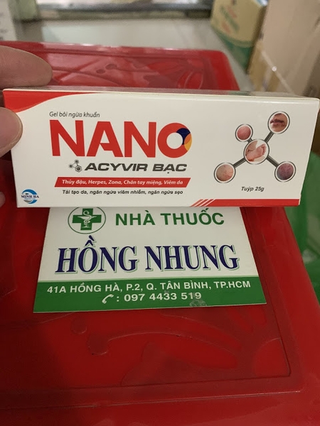 Mua tuýp NANO ACYVIR BẠC 25g tốt nhất ở TPHCM (Sài Gòn) Nhà Thuốc Hồng ...