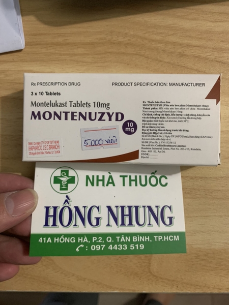Thuốc MONTENUZYD 10mg giá bao nhiêu, mua ở đâu tốt nhất? Nhà Thuốc Hồng ...