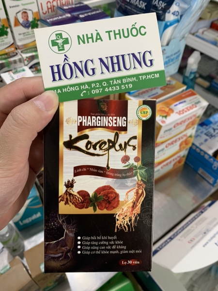 Viên bổ PHARGINSENG Koreplus giá bao nhiêu, mua ở đâu? Nhà Thuốc Hồng ...