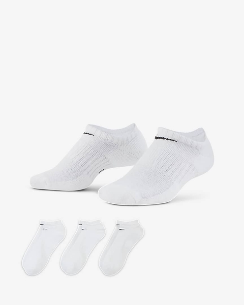 Nike Everyday Cushioned Training No-Show Socks - White (SX7673-100)