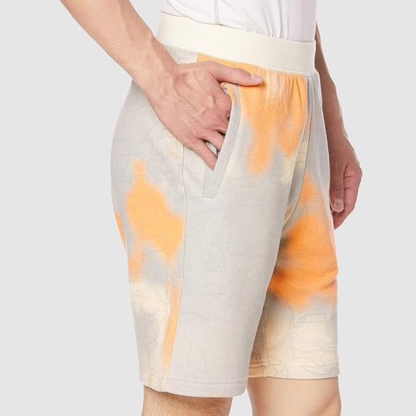 Quần Short Asics Chính Hãng - FRENCH TERRY GPX SHORTS - Màu Xám/Vàng ...