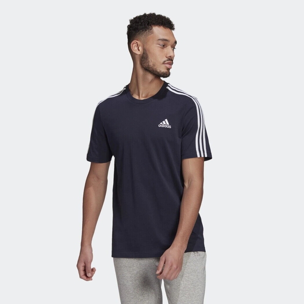 Áo Phông Adidas Chính Hãng - Essentials 3-Stripes Tee - Màu Xanh ...
