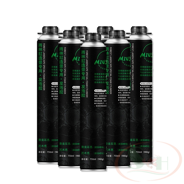 Bình xịt foam Mius tạo bố cục background bể bán cạn - Shrimp Home