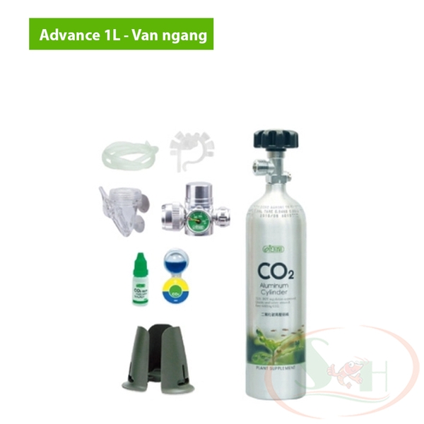 Bộ kit Ista Co2 Cylinder Set 1L combo test dây sủi co2 - Shrimp Home