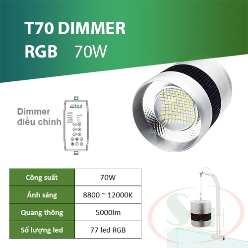 Đèn led lon Week T70, T90 Pro series RGB UV độ rọi sâu - Shrimp Home