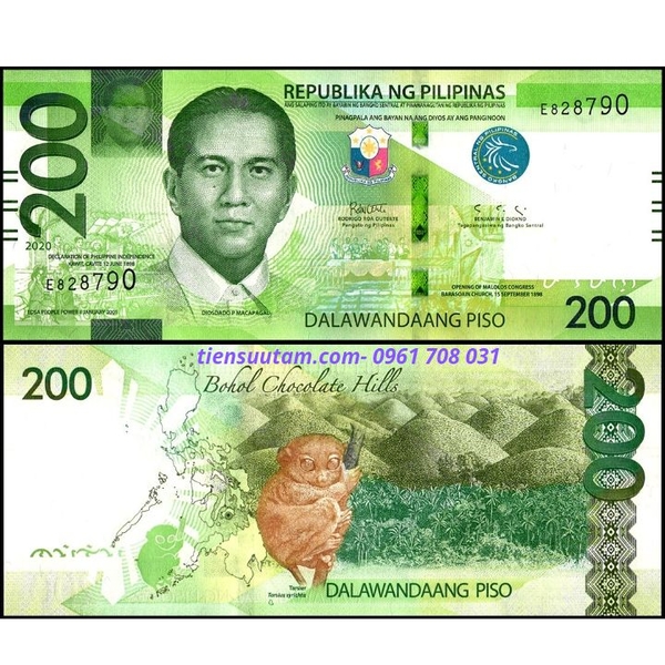 Philippines 200 Piso 2020 UNC