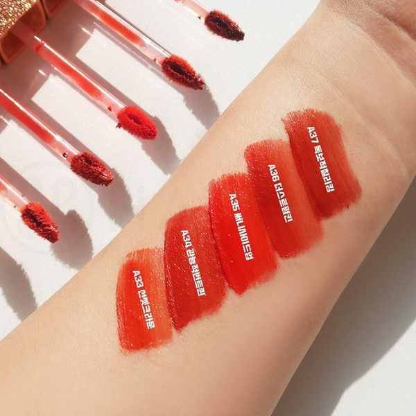 Son A33 màu Đỏ Cam - Black Rouge Airfit Velvet