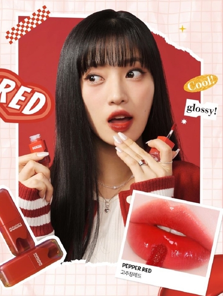 GB01 Pepper Red - Black Rouge Double Glow Bokki Tint