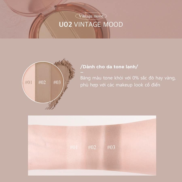PHẤN TẠO KHỐI BLACK ROUGE UP AND DOWN TRIPLE CONTOURING U02