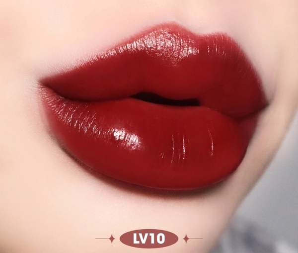 LV10 màu Đỏ Berry - Son Tint Black Rouge Drip Hot Water Tint