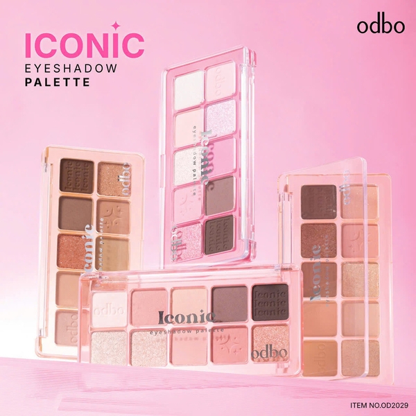 Phấn Mắt 10 Ô Odbo Iconic Eyeshadow Palette Kissme Cosmetics