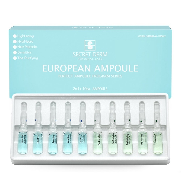 Tinh chất trẻ hóa da Secret Derm European 5mix Ampoule MTS Ampoule 2ml ...