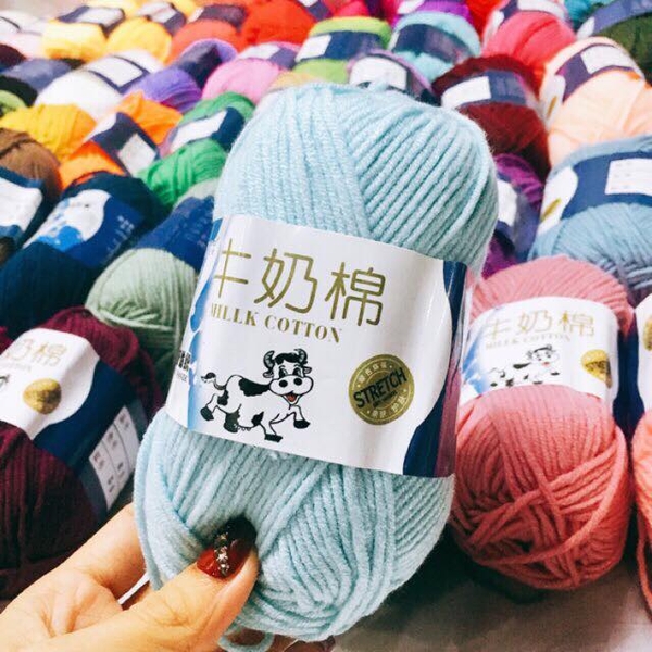 Len Milk Bò - Review tất tần tật về len milk bò 50g | NoLi Handmade Shop