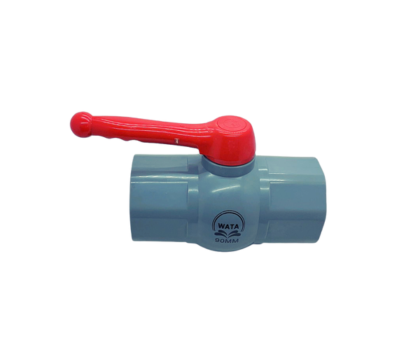 Van bi nhựa PVC tay đỏ phi 76mm - WATA